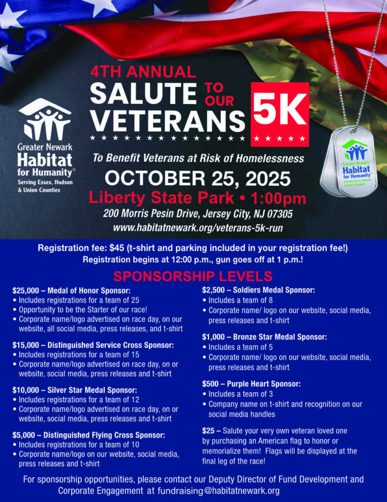 Veterans 5K Run - Habitat for Humanity of Greater Newark
